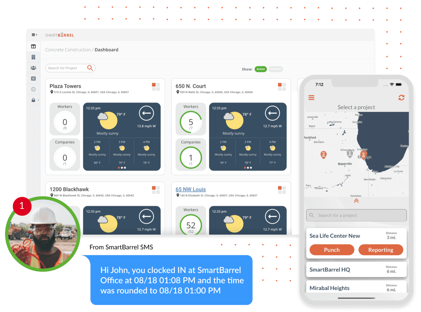 Construction Time Tracking Software - 100% Accurate Timesheets